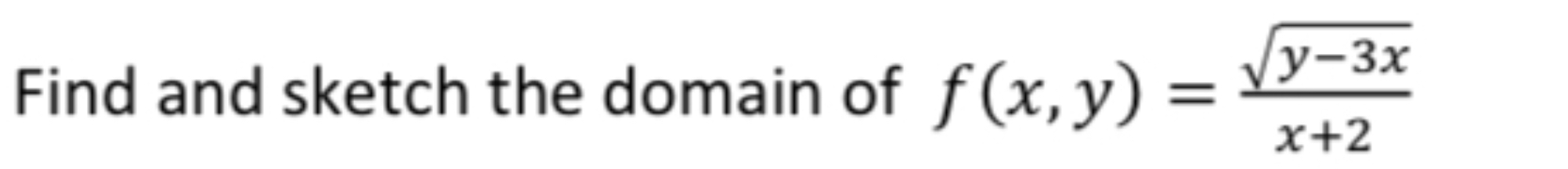 Solved Find and sketch the domain of the function | Chegg.com