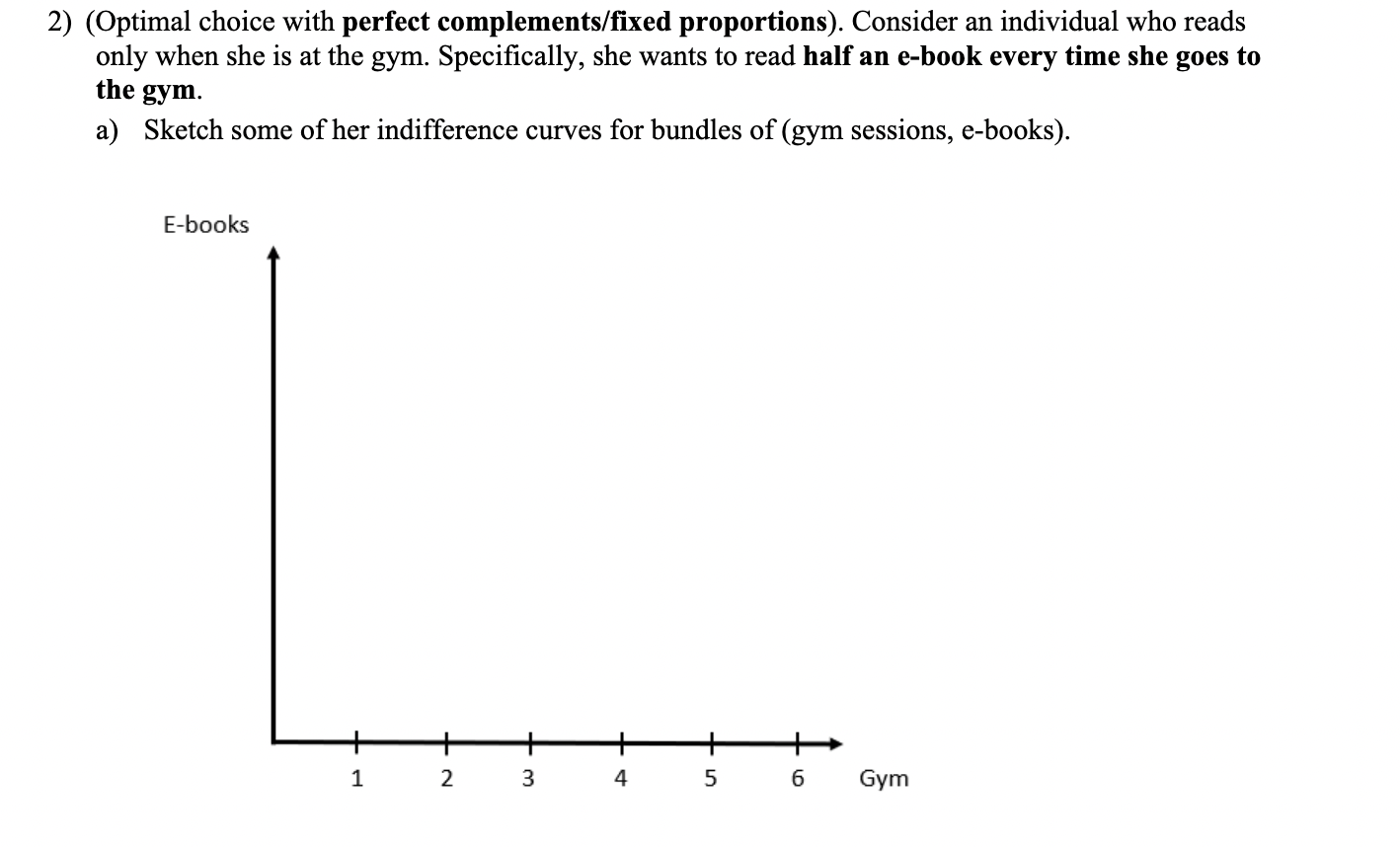Solved 2) (Optimal choice with perfect complements/fixed | Chegg.com