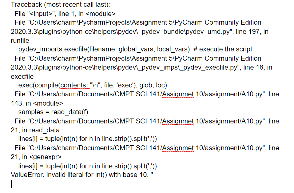 Solved =def read_data(filename): read a txt file where each | Chegg.com