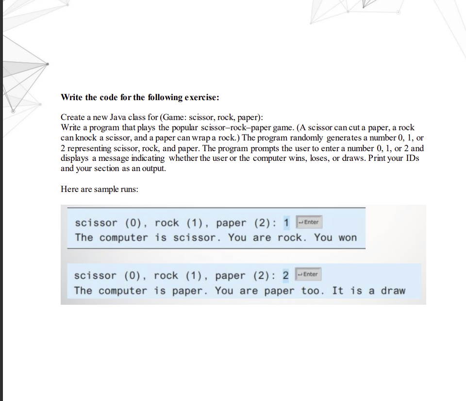Solved Write the code for the following exercise: Create a | Chegg.com