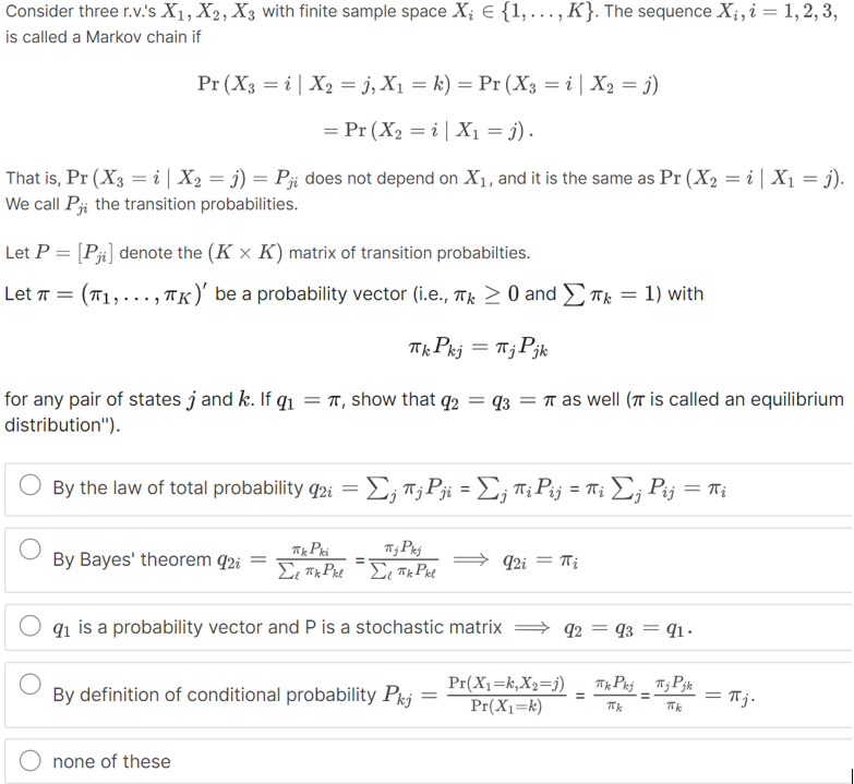 Solved Consider three r.v.'s X1, X2, X3 with finite sample | Chegg.com