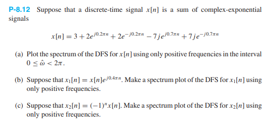 This problem comes from the textbook DSP First | Chegg.com