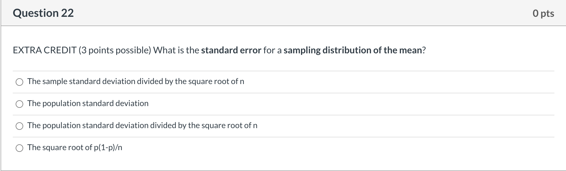 Solved Question 22 O pts EXTRA CREDIT (3 points possible) | Chegg.com Solved Question 22 O pts EXTRA CREDIT (3 points possible) | Chegg.com