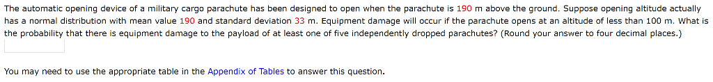 Solved The automatic opening device of a military cargo | Chegg.com