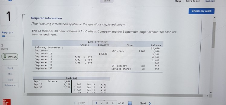 Solved Help Save&Exit Submit Check my work Required | Chegg.com