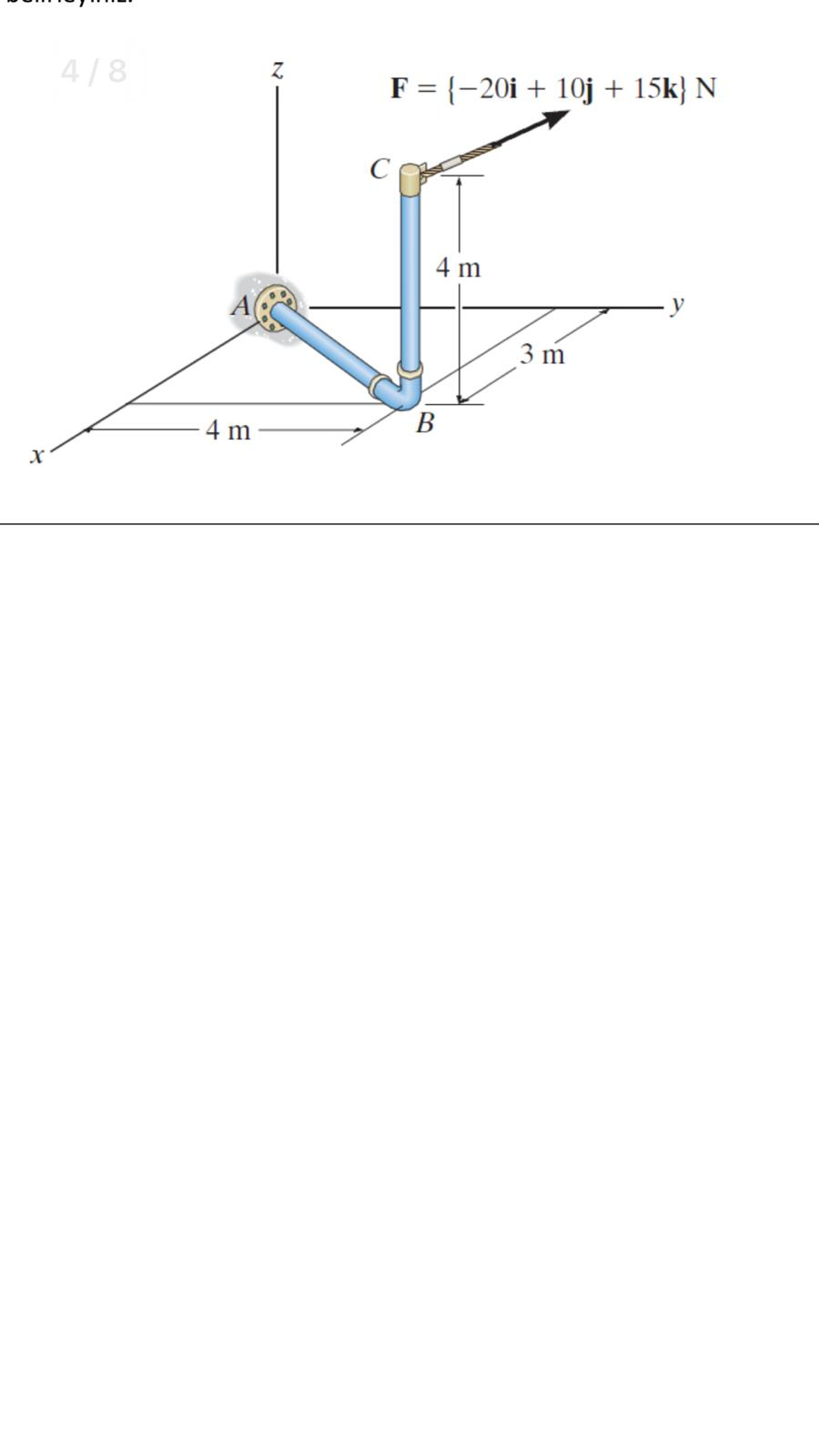 Solved ABC pipe in the shape is connected to the island as | Chegg.com