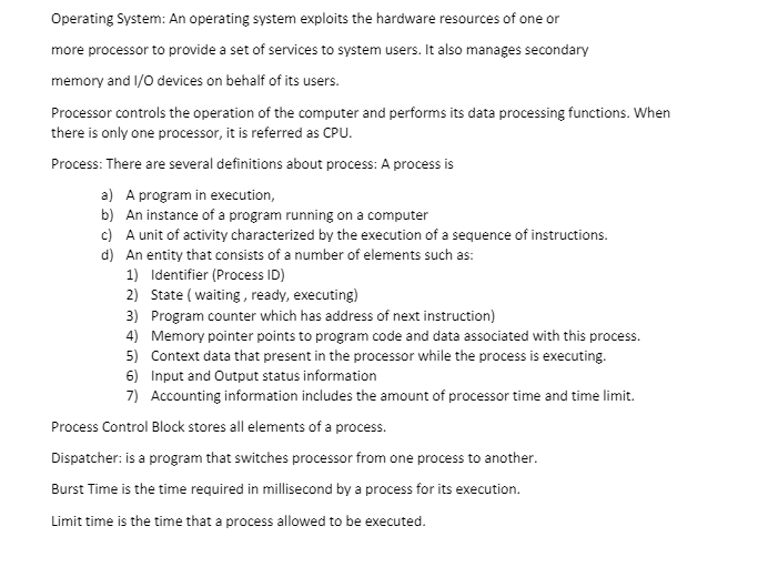 Solved Operating System: An operating system exploits the | Chegg.com