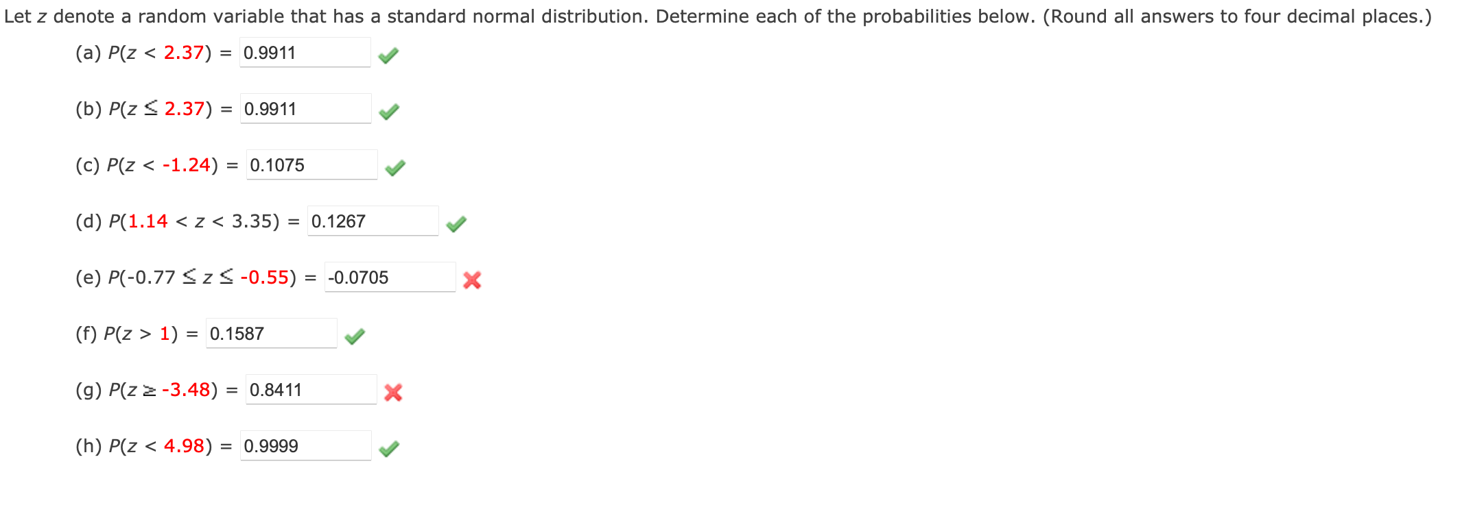 Solved Let z denote a random variable that has a standard | Chegg.com