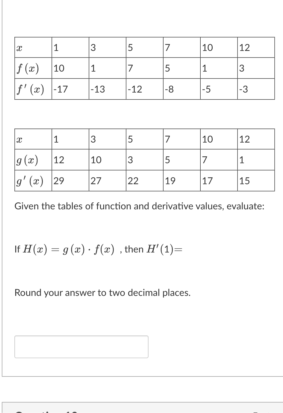 Solved Given the tables of function and derivative values, | Chegg.com
