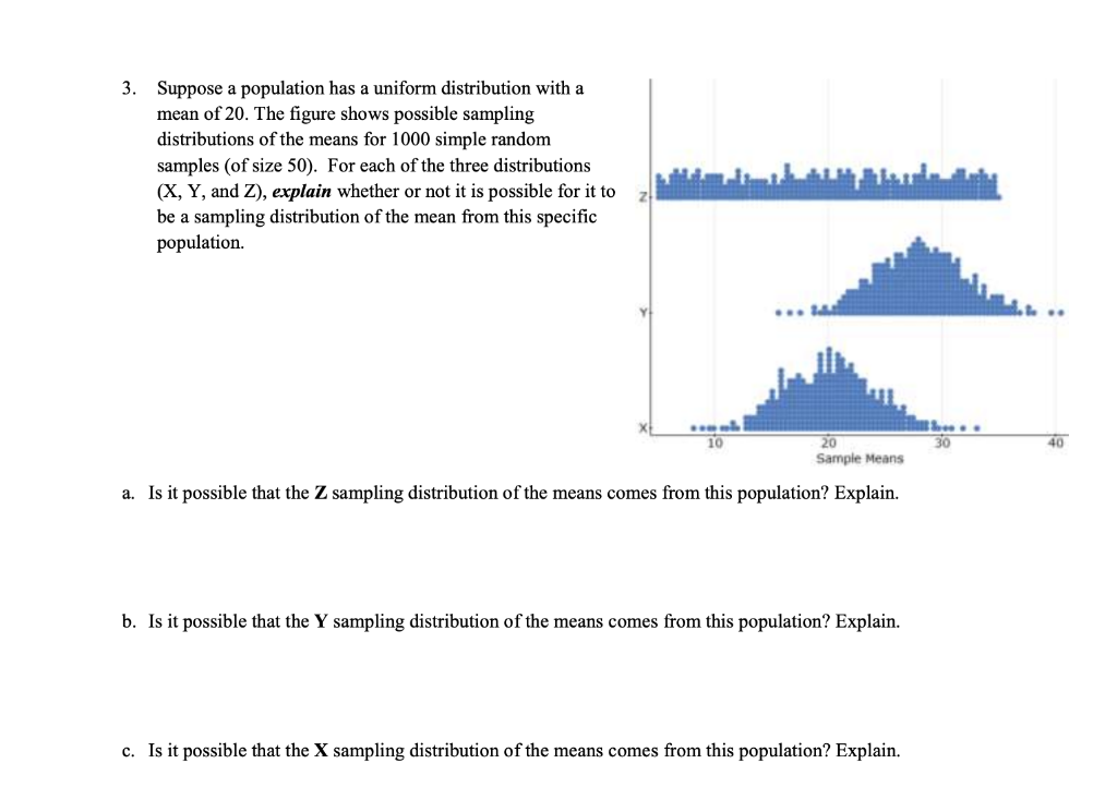 Solved Suppose a population has a uniform distribution with | Chegg.com
