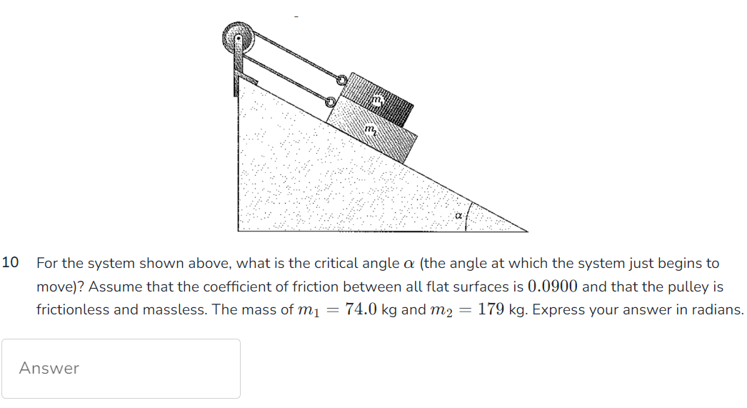Solved 0 For the system shown above, what is the critical | Chegg.com