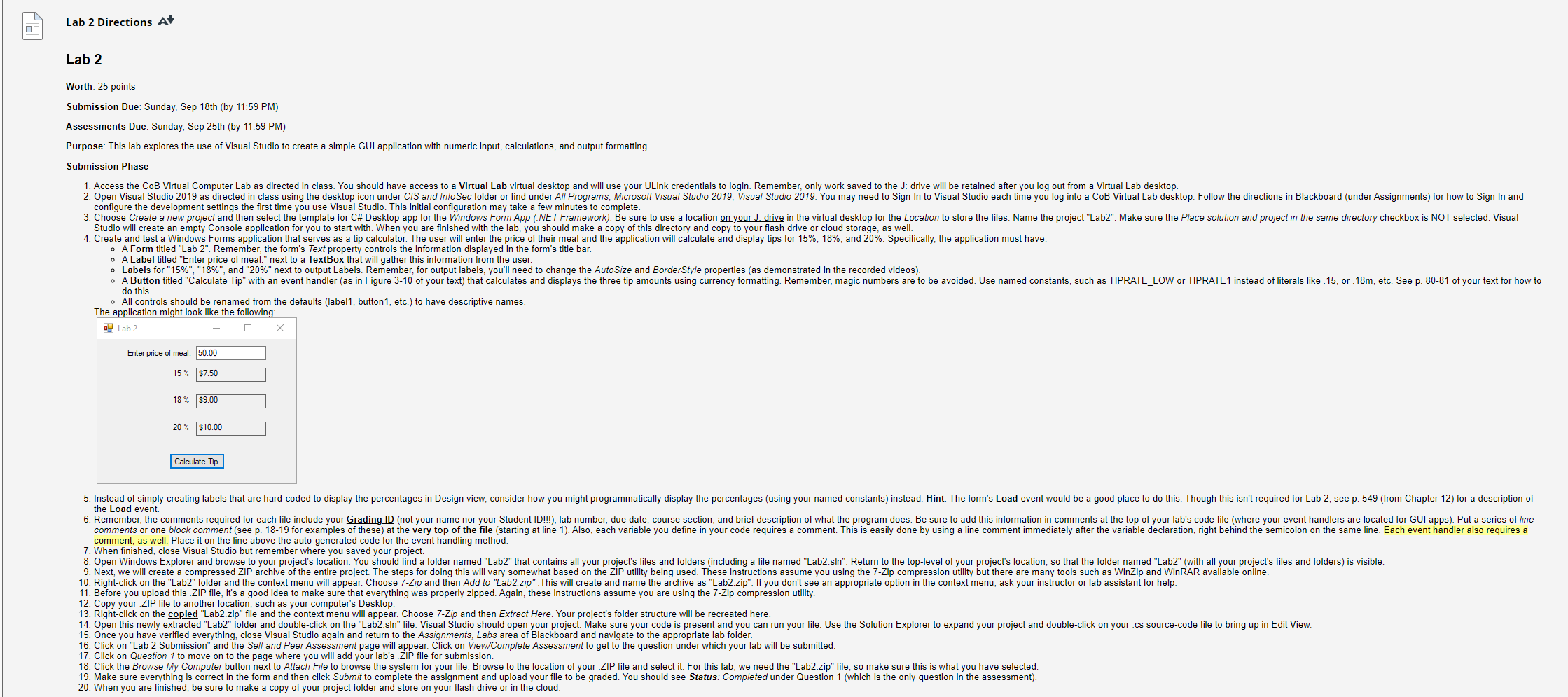 Solved Create and test a Windows Forms application that | Chegg.com