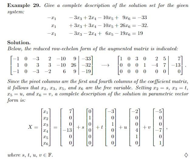 Solved 3. Give a complete description of the solution set to | Chegg.com