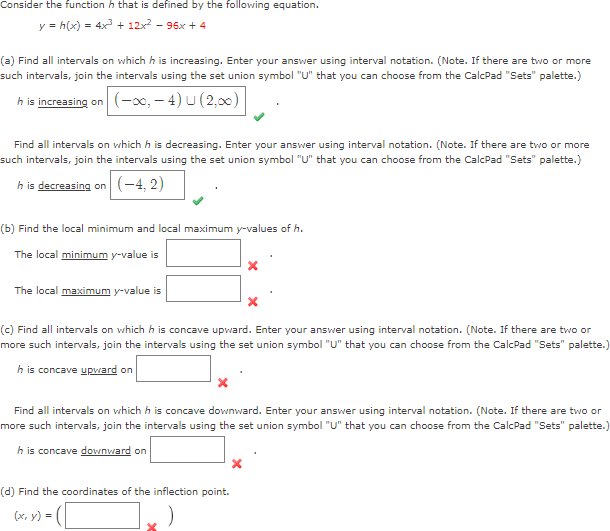 Solved Consider the function h ﻿that is defined by the | Chegg.com