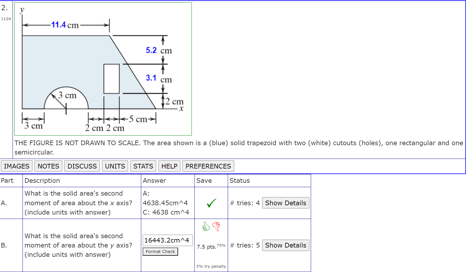 Solved 2. THE FIGURE IS NOT DRAWN TO SCALE. The area shown | Chegg.com