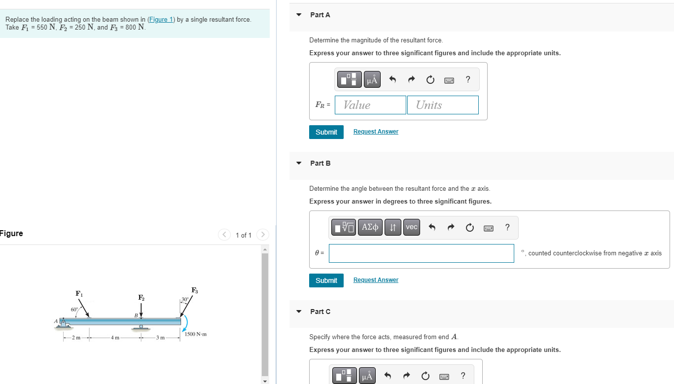 Solved Replace the loading acting on the beam shown in | Chegg.com