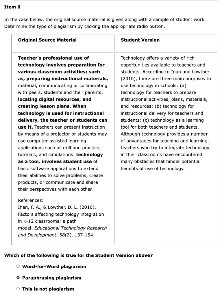 Solved In the case below, the original source material is | Chegg.com