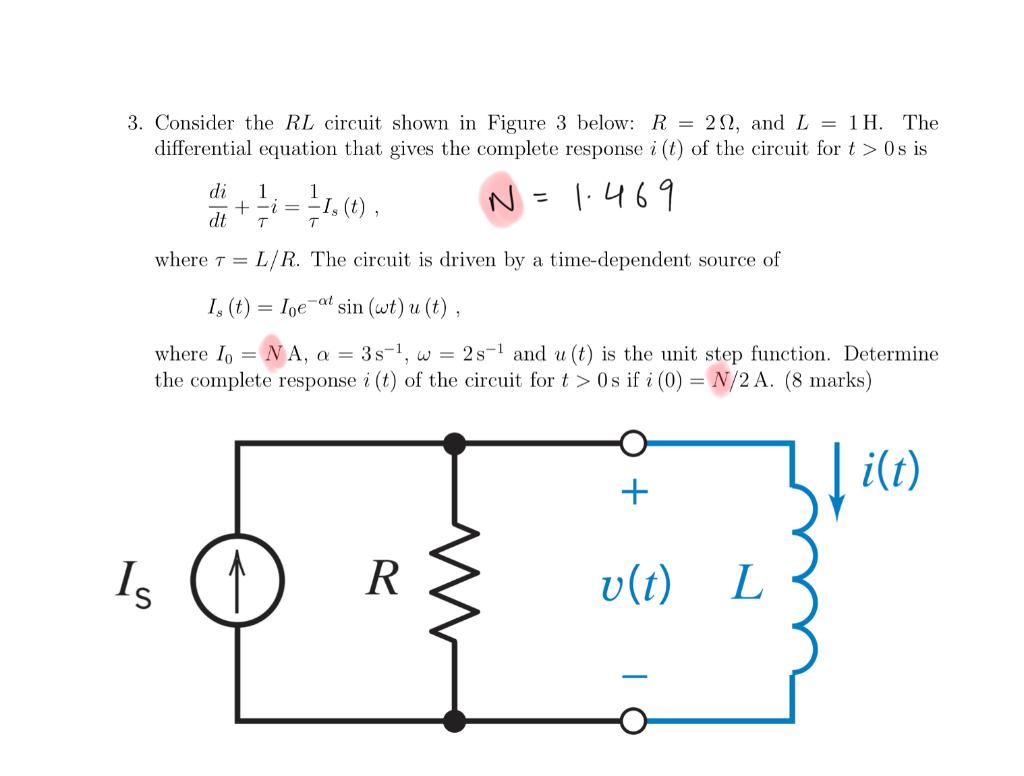Solved 3. Consider the RL circuit shown in Figure 3 below: R | Chegg.com
