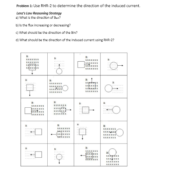 Solved Problem 1: Use RHR-2 to determine the direction of | Chegg.com