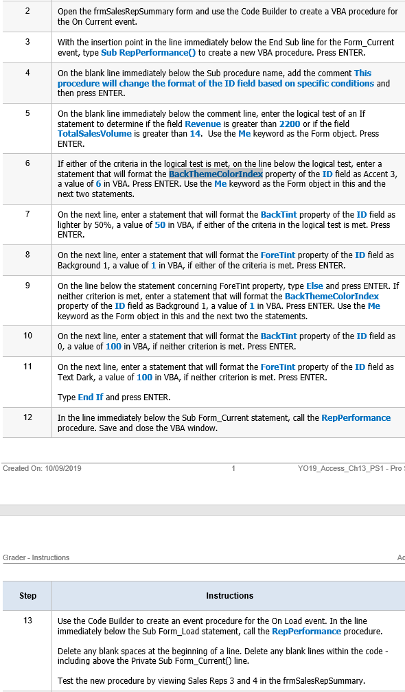 Solved VBA CODE \table[[2,\table[[Open the | Chegg.com