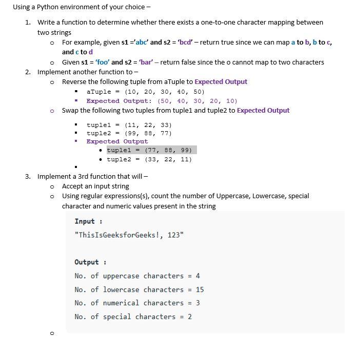 Solved Using a Python environment of your choice - 1. Write | Chegg.com