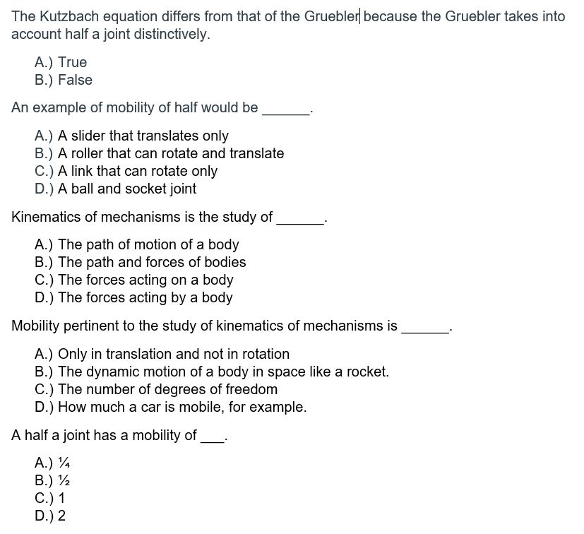 Solved The Kutzbach equation differs from that of the | Chegg.com