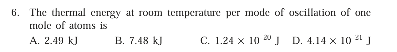 Solved code class="asciimath">The thermal energy at room | Chegg.com