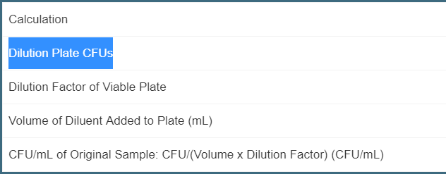 Calculation Dilution Plate CFUS Dilution Factor of | Chegg.com