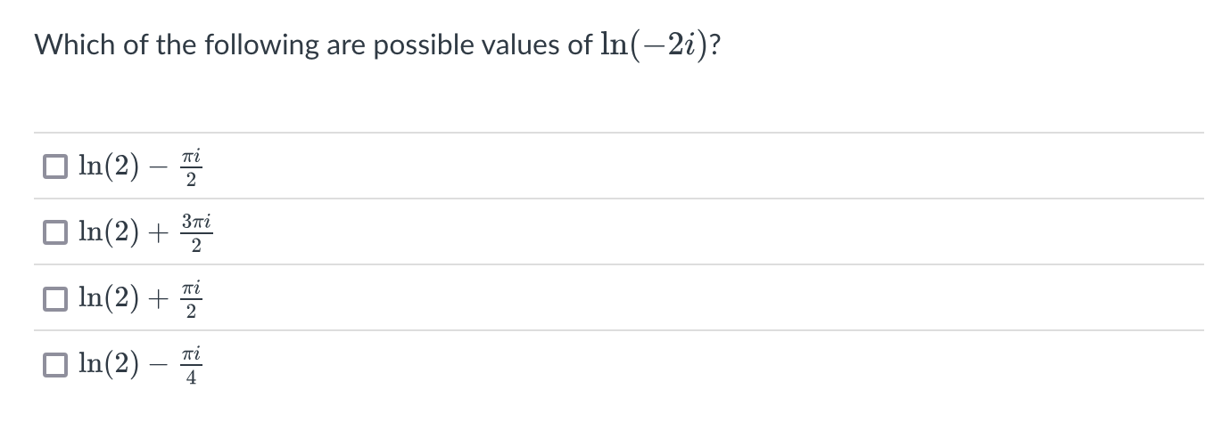 Solved Which of the following are possible values of | Chegg.com