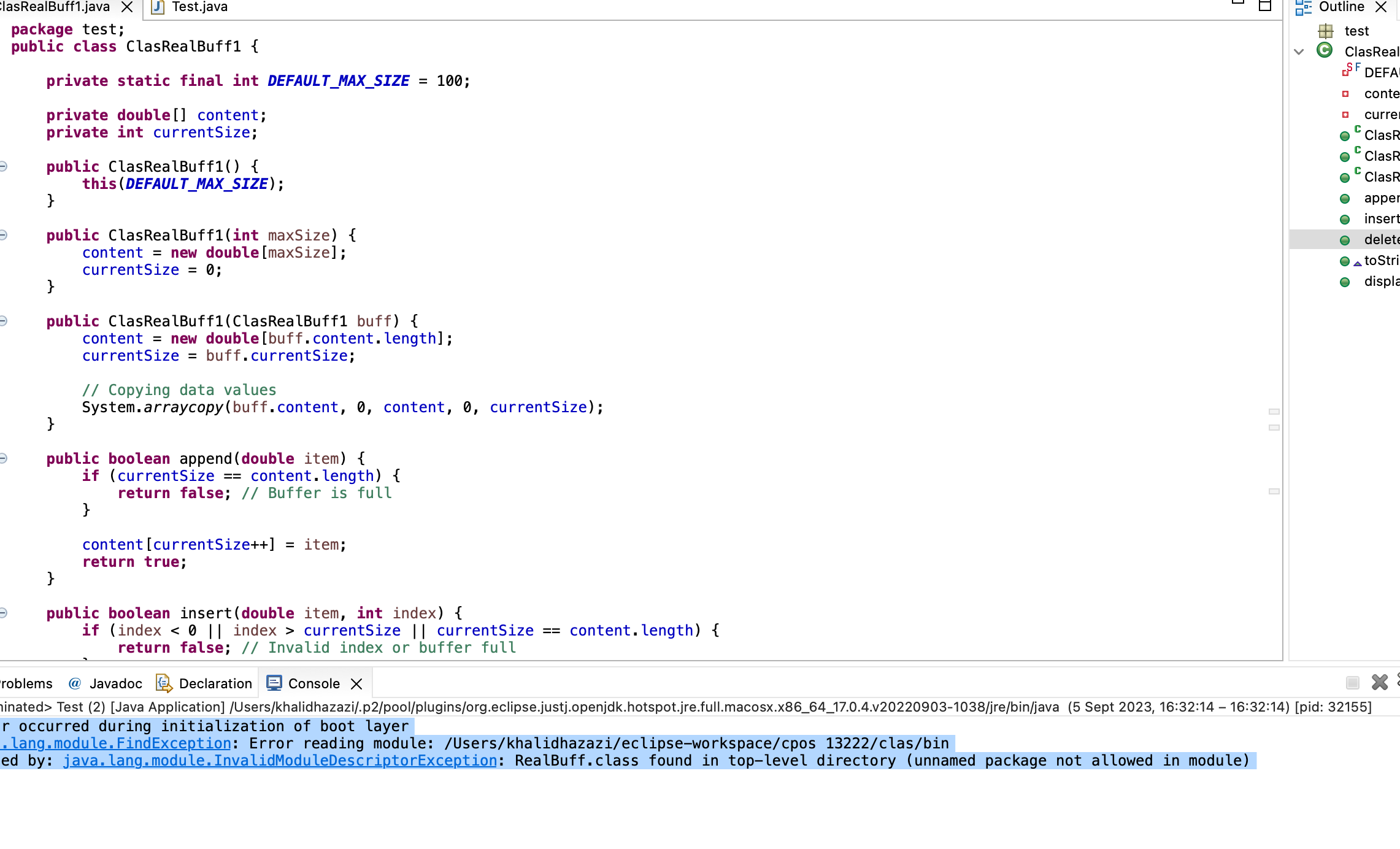 Solved public class Test \{ public static void main(String[] | Chegg.com