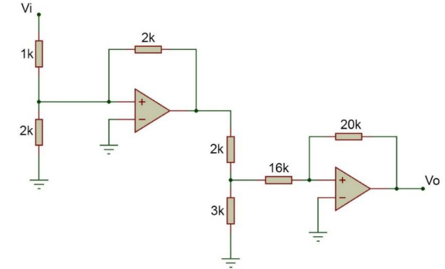 Solved Vi input and Vo output voltages are shown in the | Chegg.com