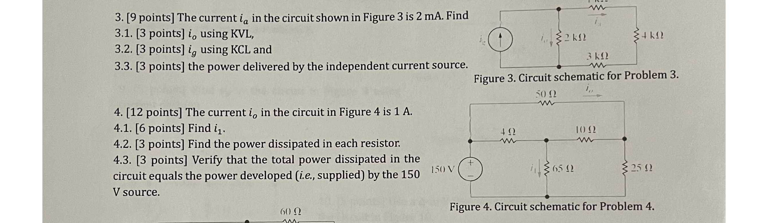 [ 9 ﻿points] ﻿The current ia ﻿in the circuit shown in | Chegg.com