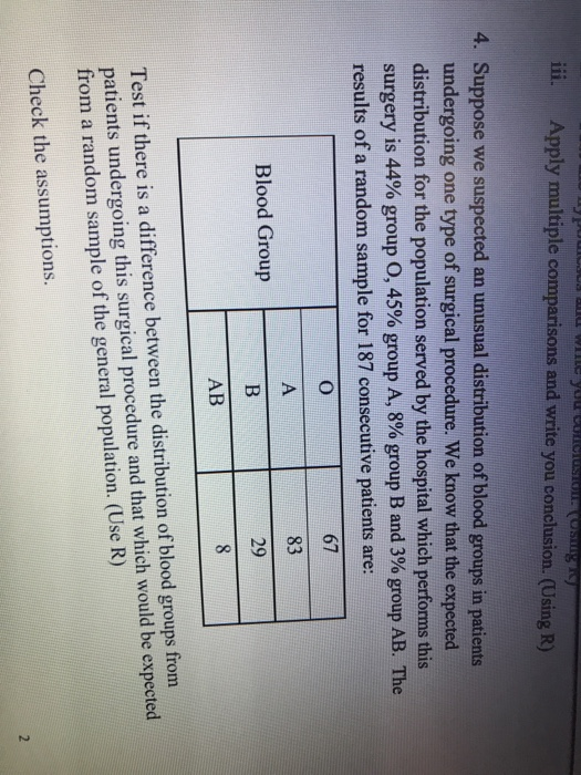 Solved ii. Apply multiple comparisons and write you | Chegg.com
