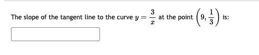 Solved The slope of the tangent line to the curve y=x3 at | Chegg.com