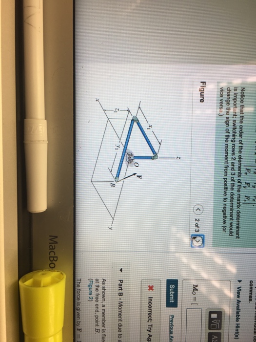 Solved (2.04a H Interactive for Chapter 04a Moment of a | Chegg.com