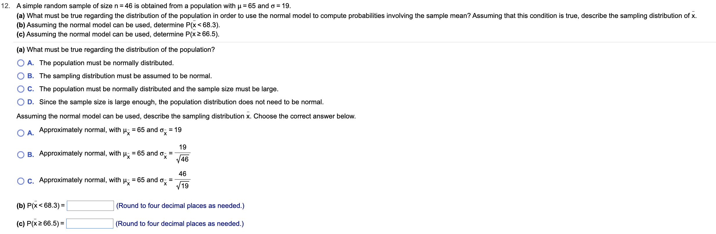 Solved 1. A simple random sample of size n=64 is obtained | Chegg.com