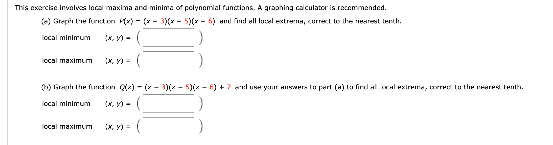 Solved Portions of the graphs of y = x2, y = x3, y = x4, y = | Chegg.com