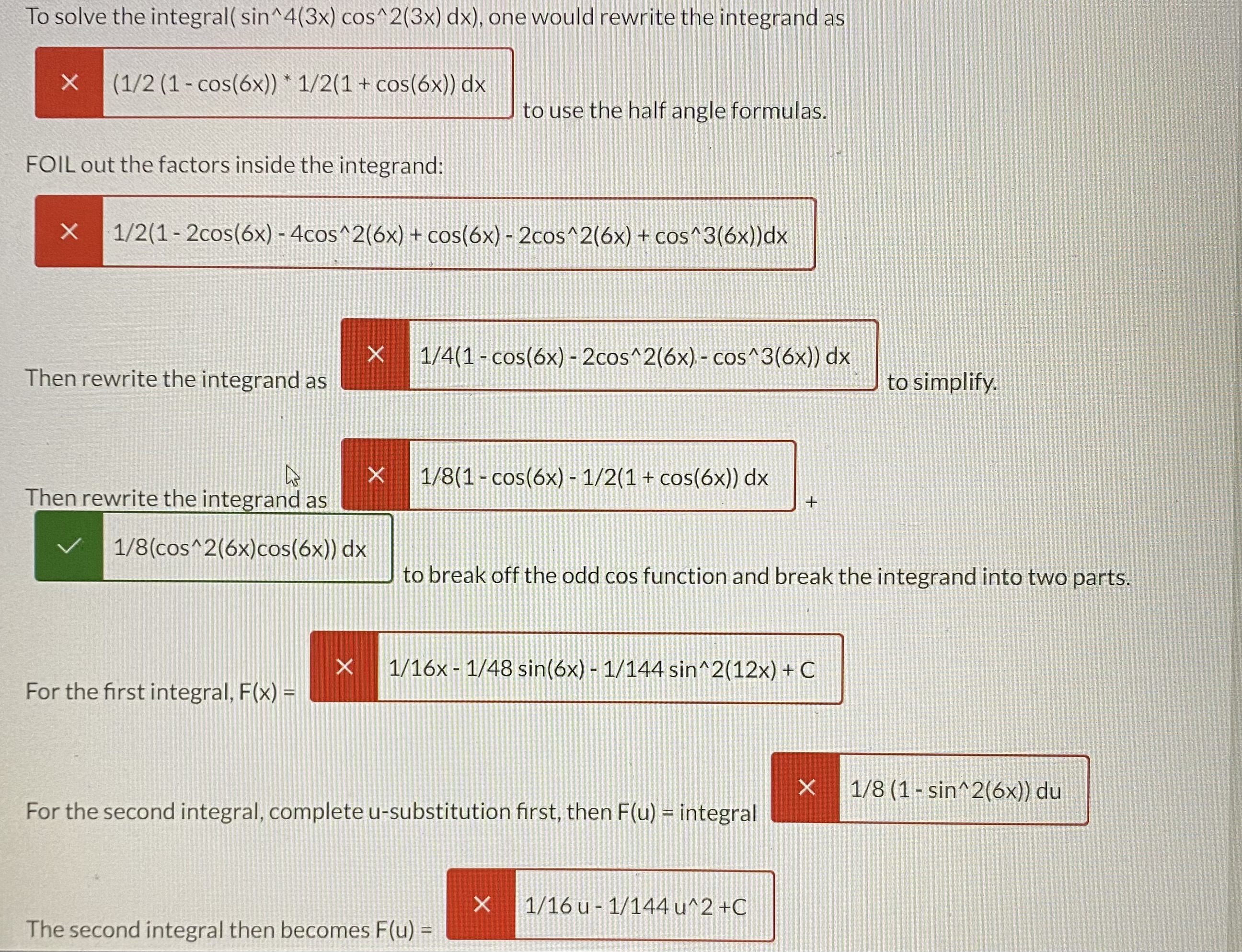 FOIL out the factors inside the integrand: | Chegg.com
