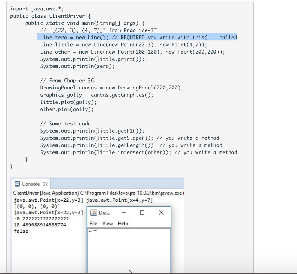 How would I fix this class I am getting a null | Chegg.com