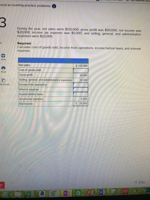 Solved ncial accounting practice problems During the year, | Chegg.com