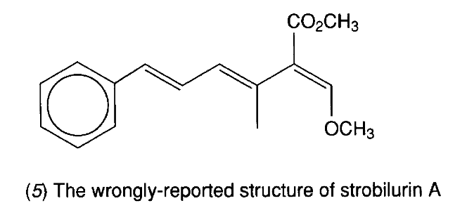 Solved Look at the structure of strobilurin A and also the | Chegg.com