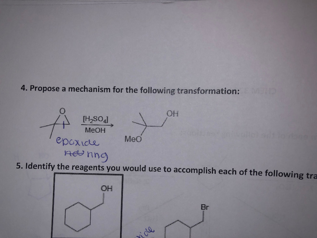 Solved 4. Propose a mechanism for the following | Chegg.com