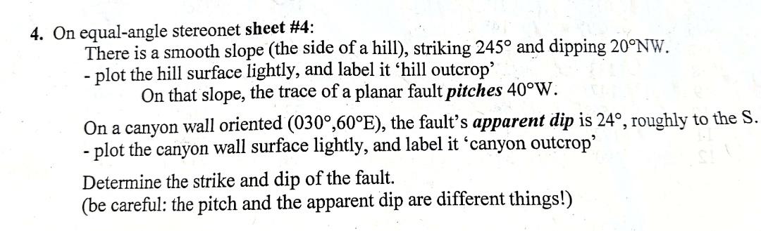 Solved Equal-Angle Net (Wulff Net) N 4. On equal-angle | Chegg.com