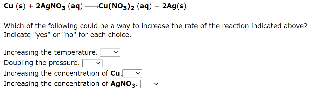 Solved Cu S 2agno3 Aq — Cu No3 2 Aq 2ag S Which