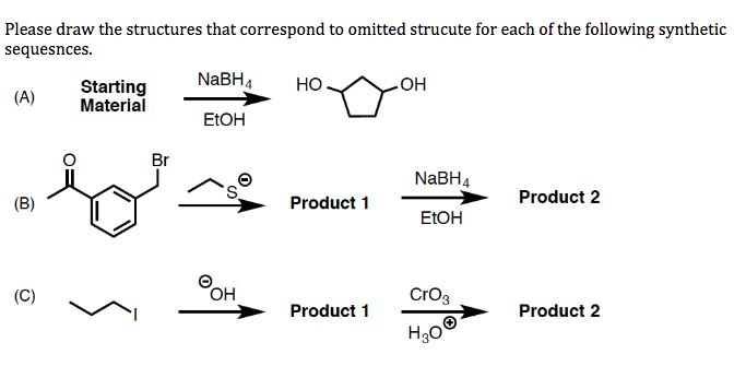 Solved Please draw the structures that correspond to omitted | Chegg.com