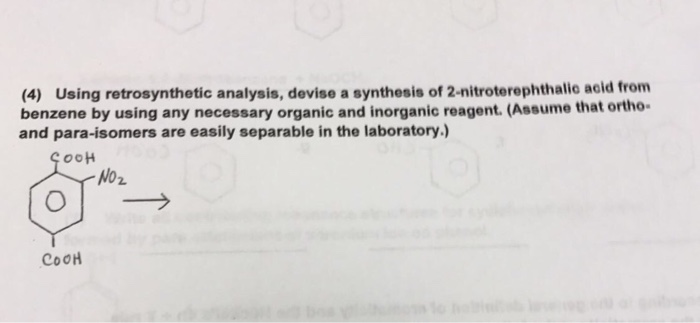 Solved Using retrosynthetic analysis, devise a synthesis of | Chegg.com