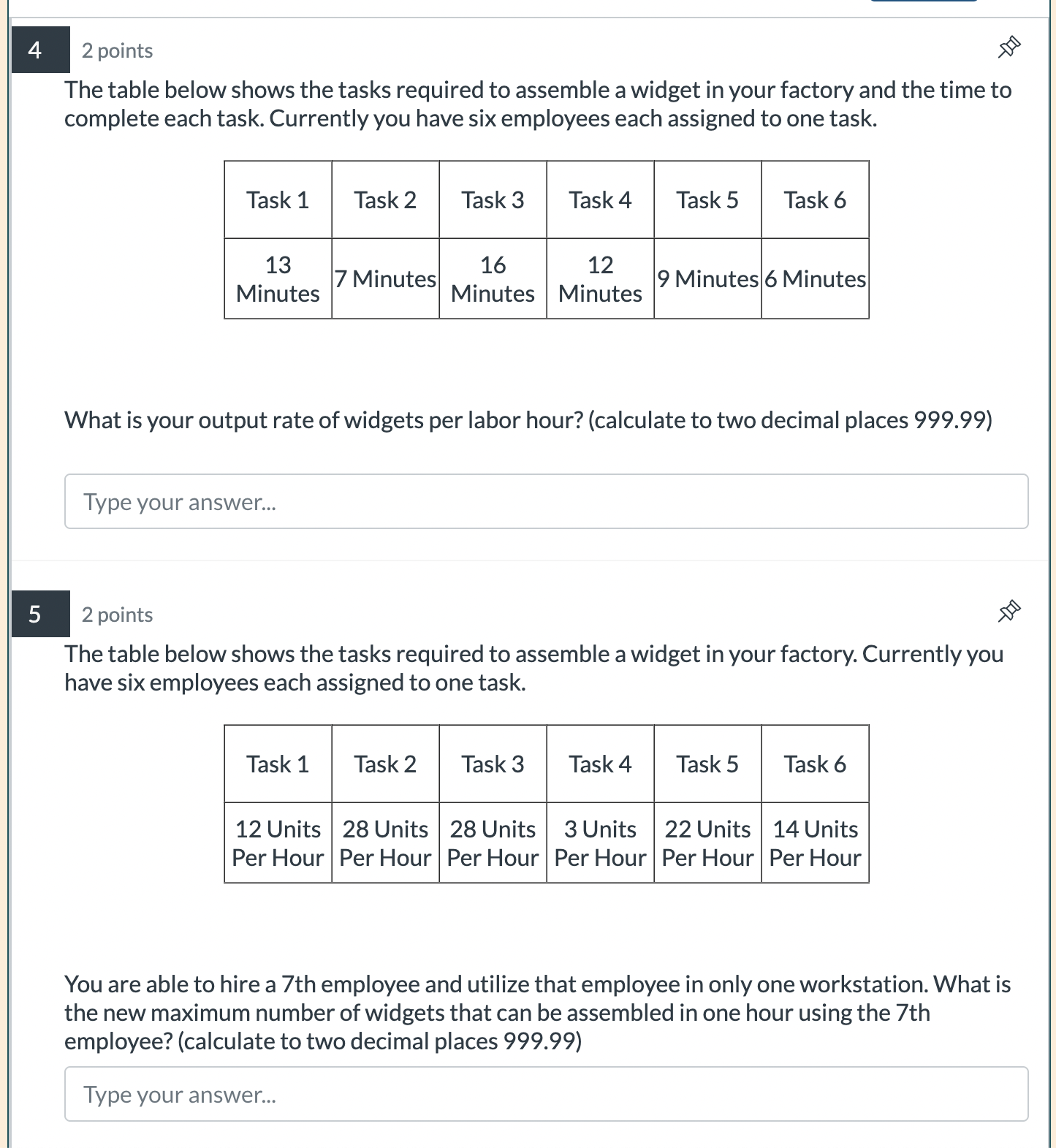 Solved The table below shows the tasks required to assemble | Chegg.com