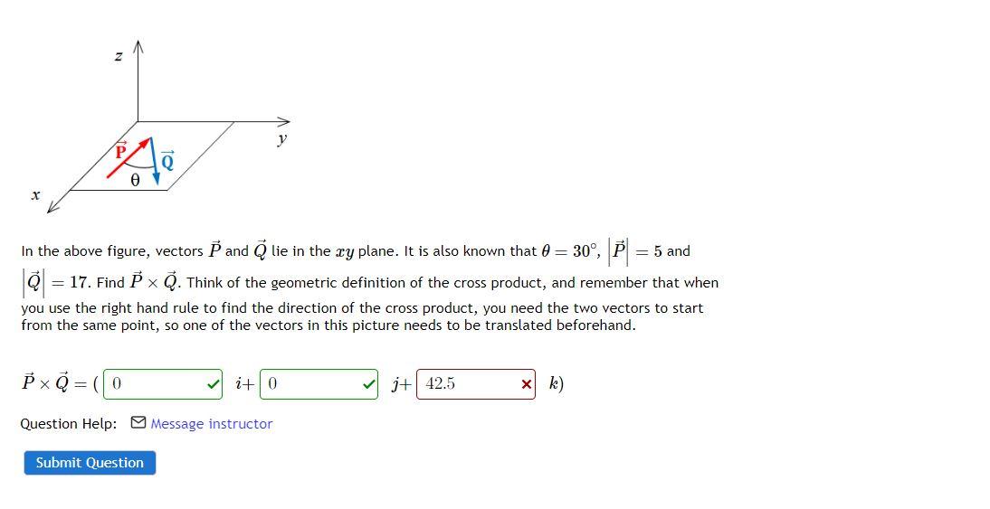 Solved In the above figure, vectors P and Q lie in the xy | Chegg.com