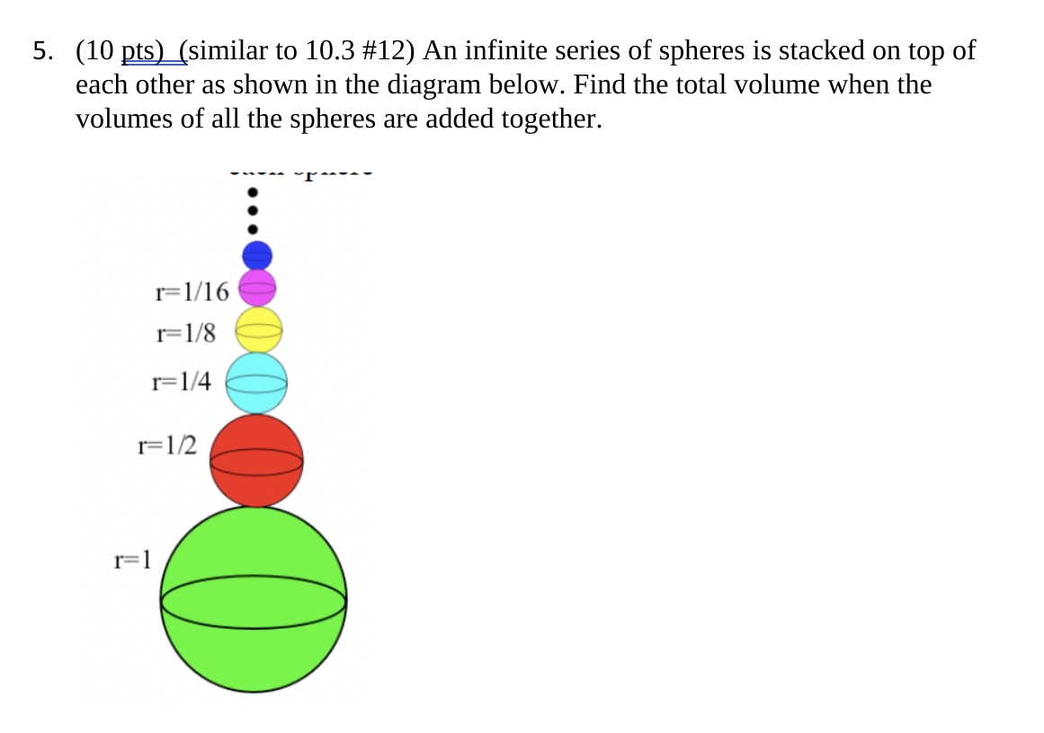 Solved (10 pts) (similar to 10.3#12 ) An infinite series of | Chegg.com