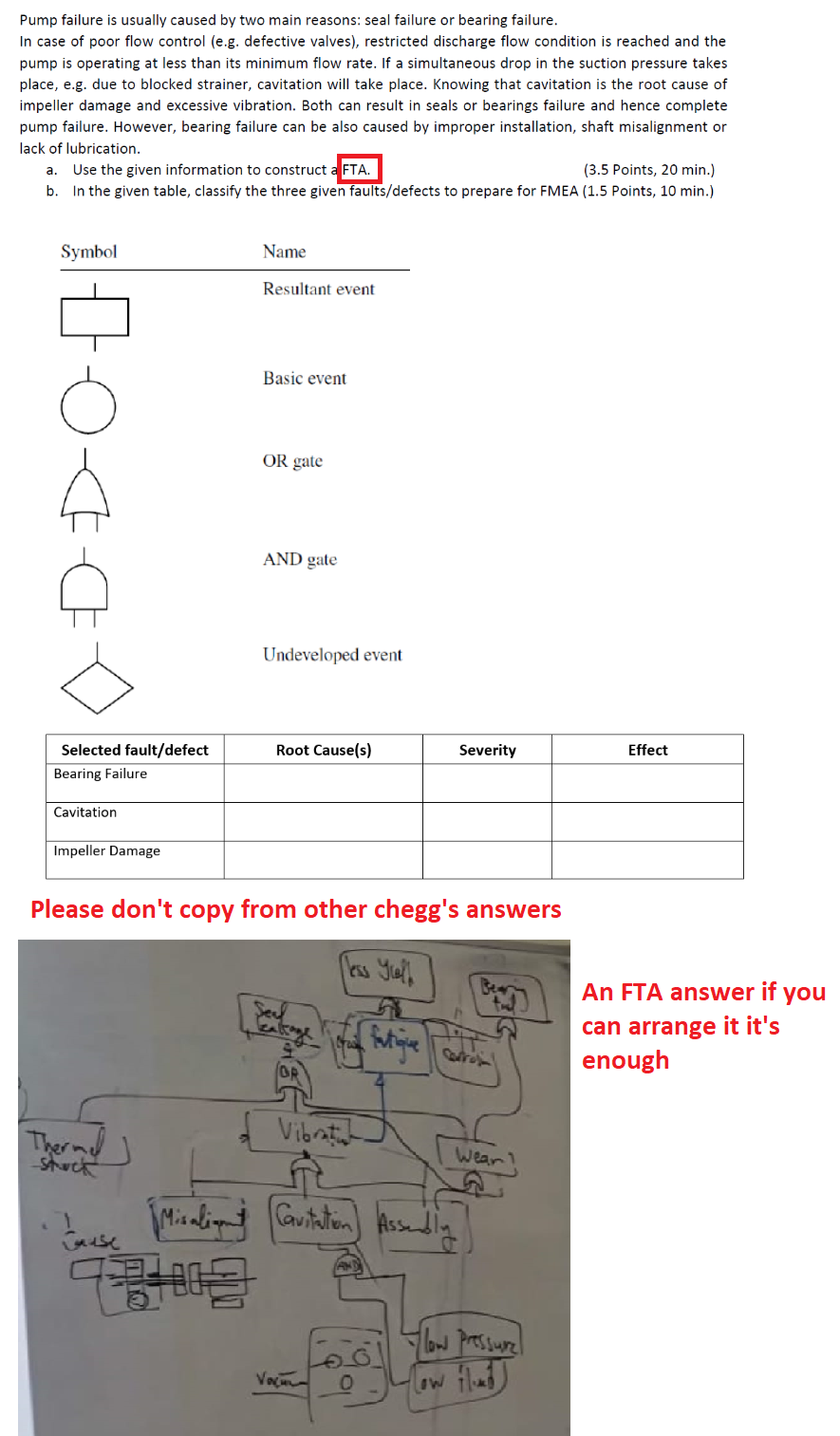 Pump failure is usually caused by two main reasons: | Chegg.com